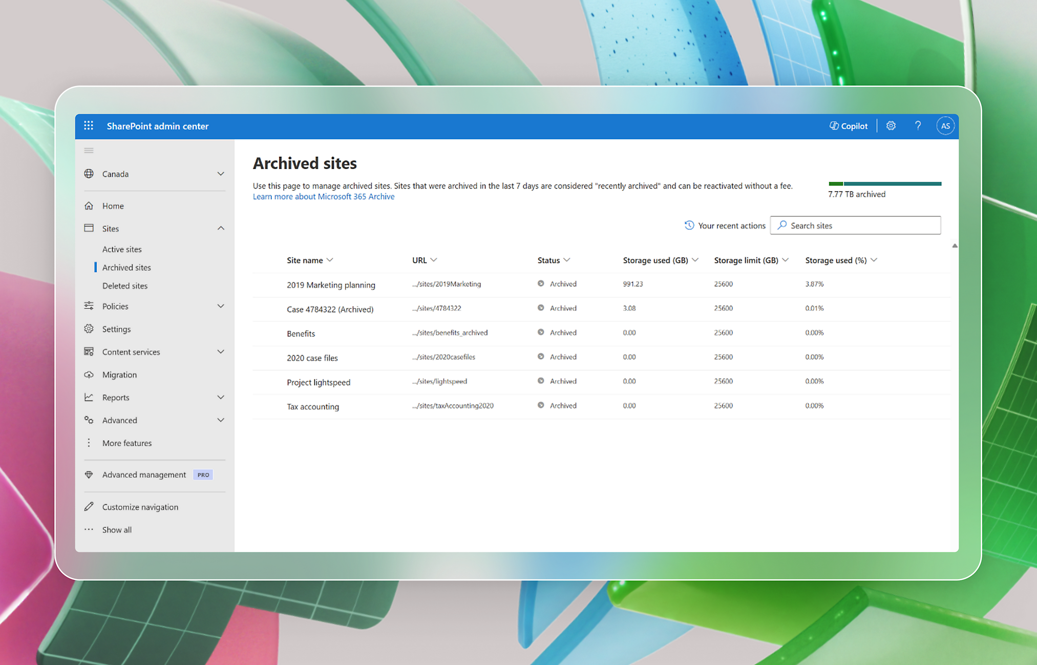 Microsoft 365 Archive | SharePoint Cold Data Storage Microsoft 365 Archive | SharePoint Cold Data Storage