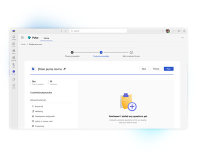 Microsoft Viva Pulse | Employee Feedback Surveys