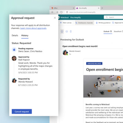 Employee Communication Management | Microsoft Viva Amplify