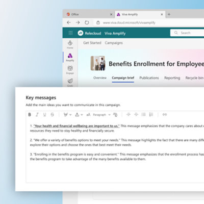 Employee Communication Management | Microsoft Viva Amplify
