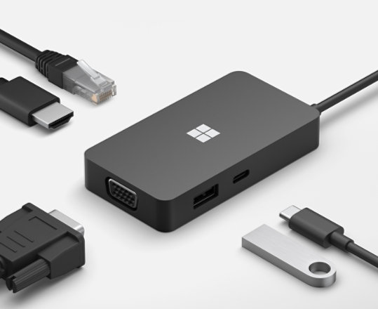 Acquista Microsoft Surface USB-C® Travel Hub per le aziende - Microsoft ...