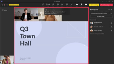 Virtual Town Halls and Online Meetings | Microsoft Teams