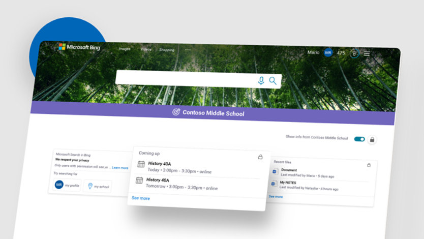 Intelligent search for the connected classroom | Bing for Education